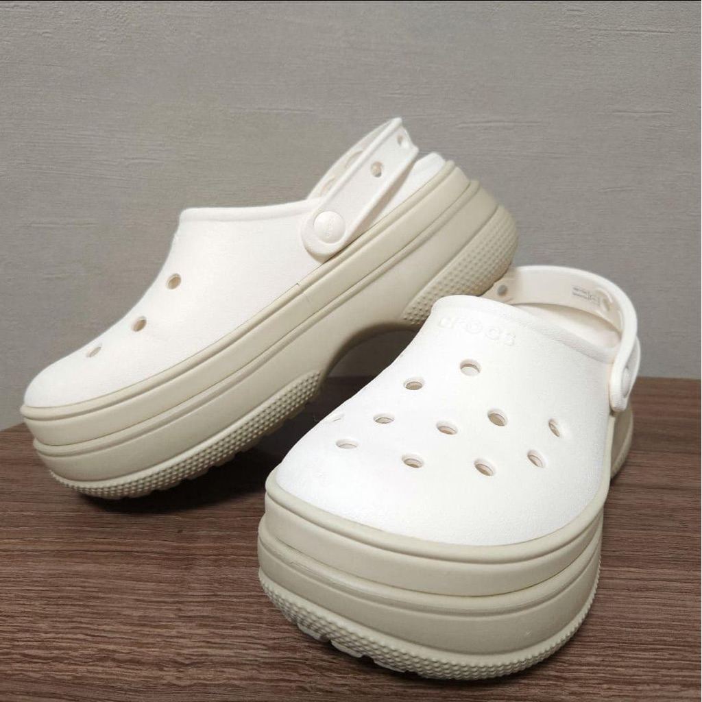 Jual CROCS STACKED CLOG Sandal Wanita Terbaru 2025 Kekinian Sendal Slip ...