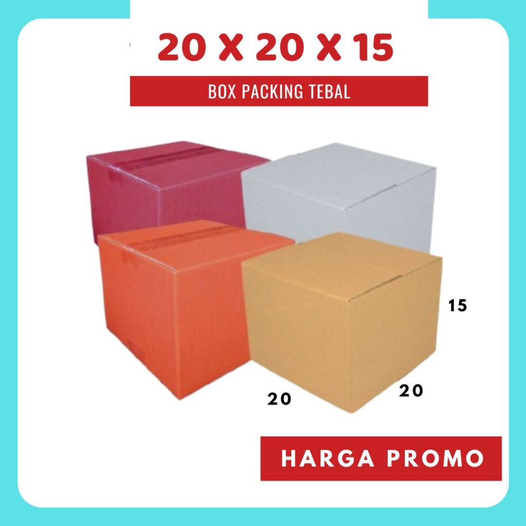 Jual Box 20x20x15 A1 Karton/paking/Box/Polos/BOX TOPI | Shopee Indonesia