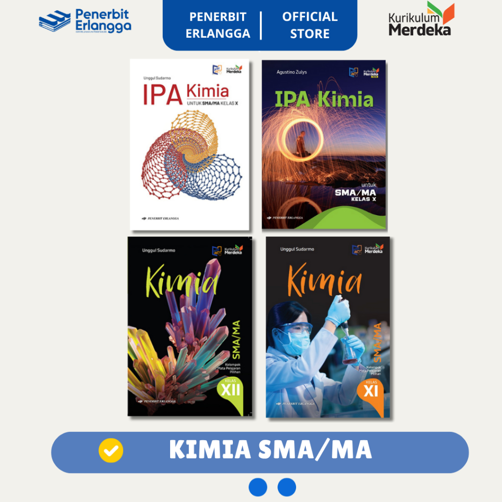 Jual [Erlangga Official] Ipa Kimia Sma/Ma Kelas 10 11 12 - Kurikulum ...
