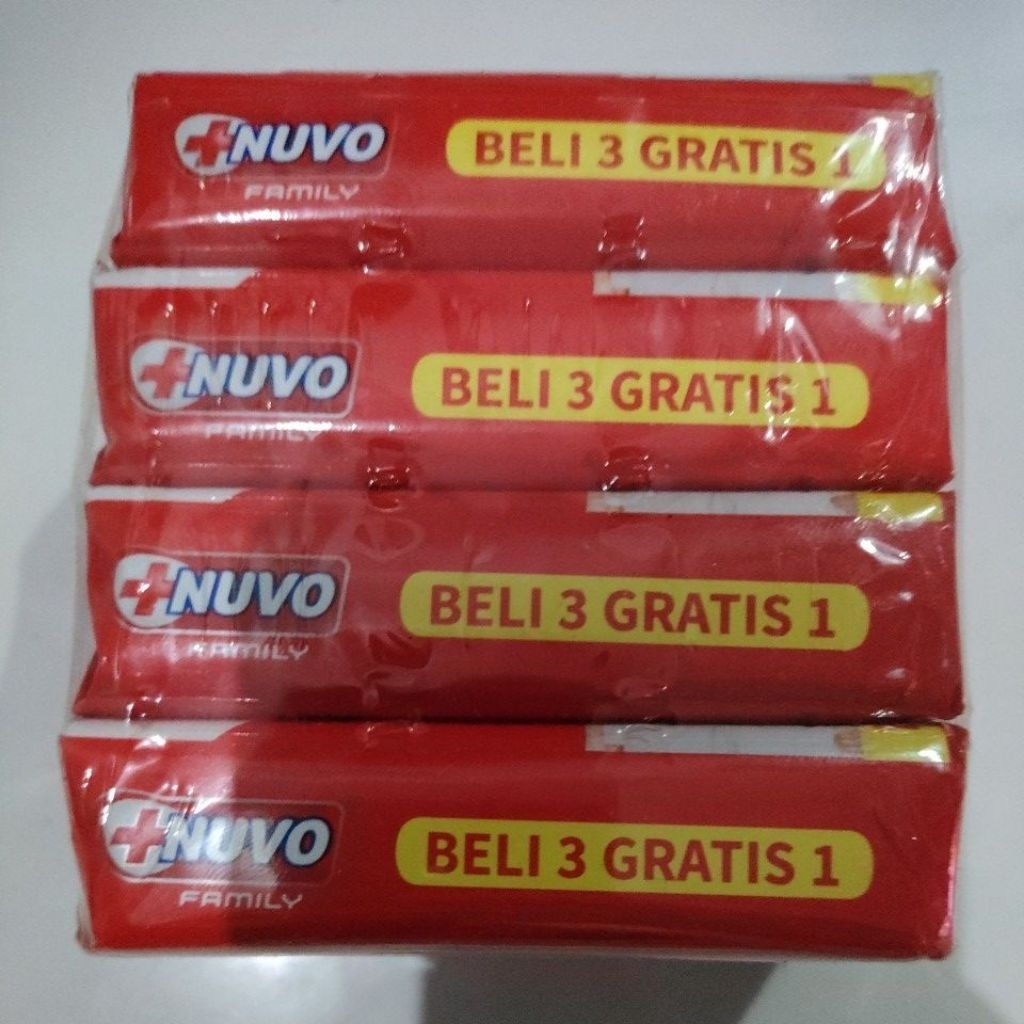 Jual Nuvo Family Total Protect 100 gr isi 3 + 1 Antibacterial Soap | Sabun Nuvo Batang 100 gram ...