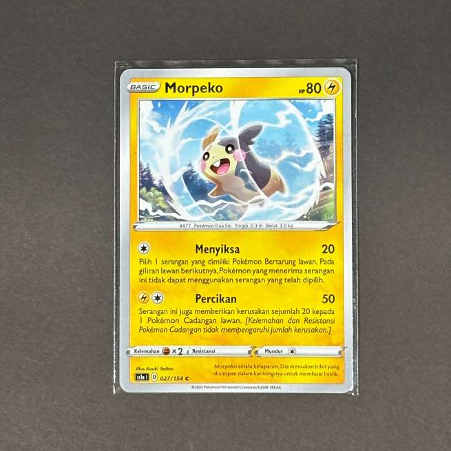 Jual Kartu pokemon tcg indonesia morpeko | Shopee Indonesia