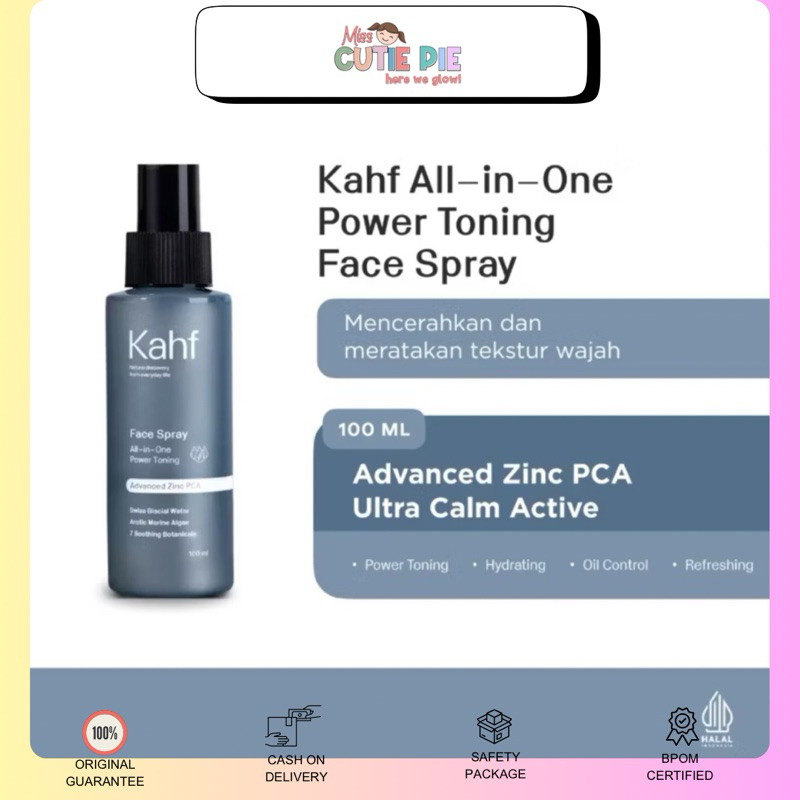 Jual KAHF FACE SPRAY ALL-IN-ONE POWER TONING 100ML | Shopee Indonesia
