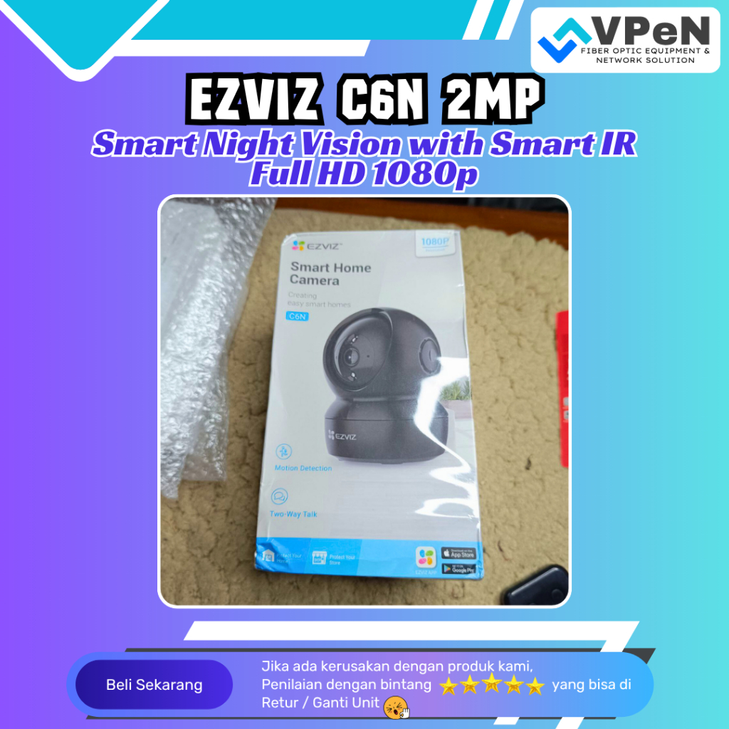 Jual Ezviz C6N 2MP Smart Wifi Pan Tilt IP Camera CCTV Indoor 1080p ...