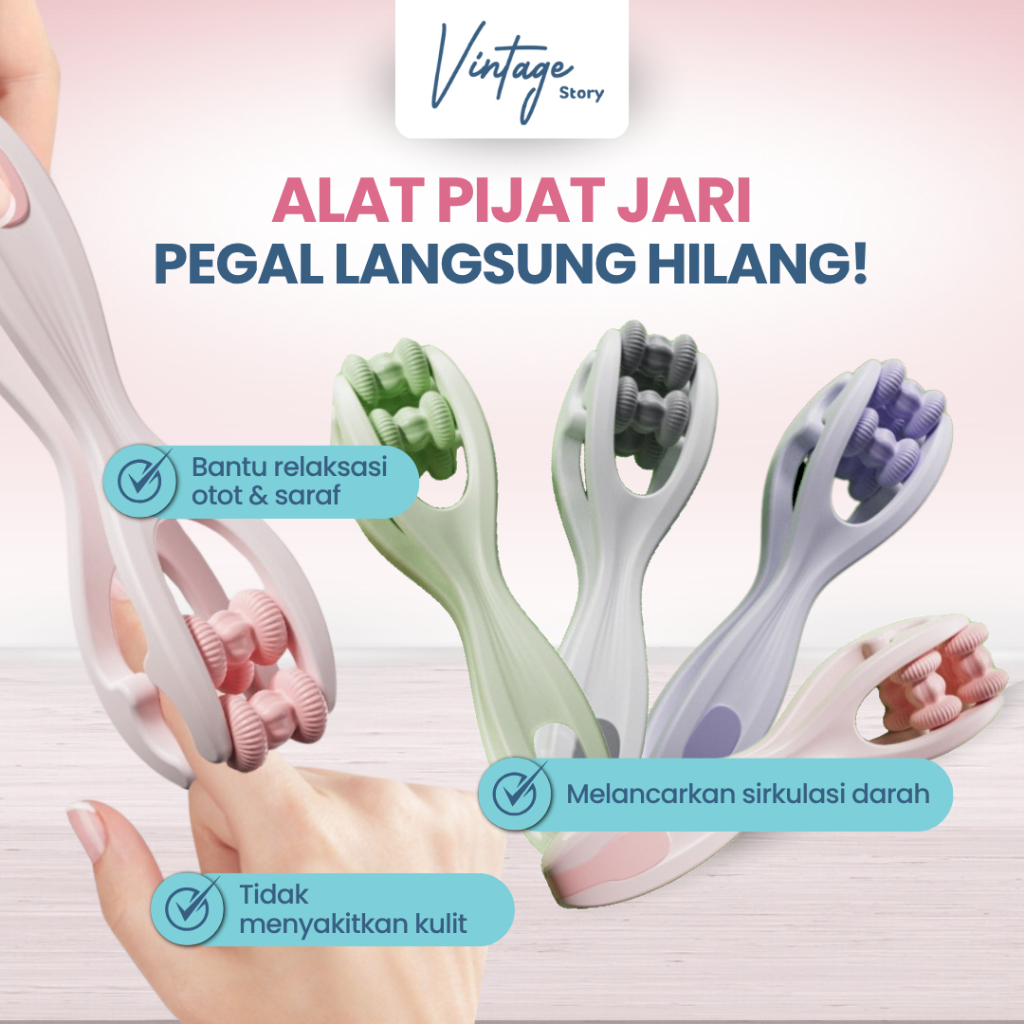 Jual Alat Pijat Jari Tangan Refleksi Terapi 2 in 1 Finger Roller ...