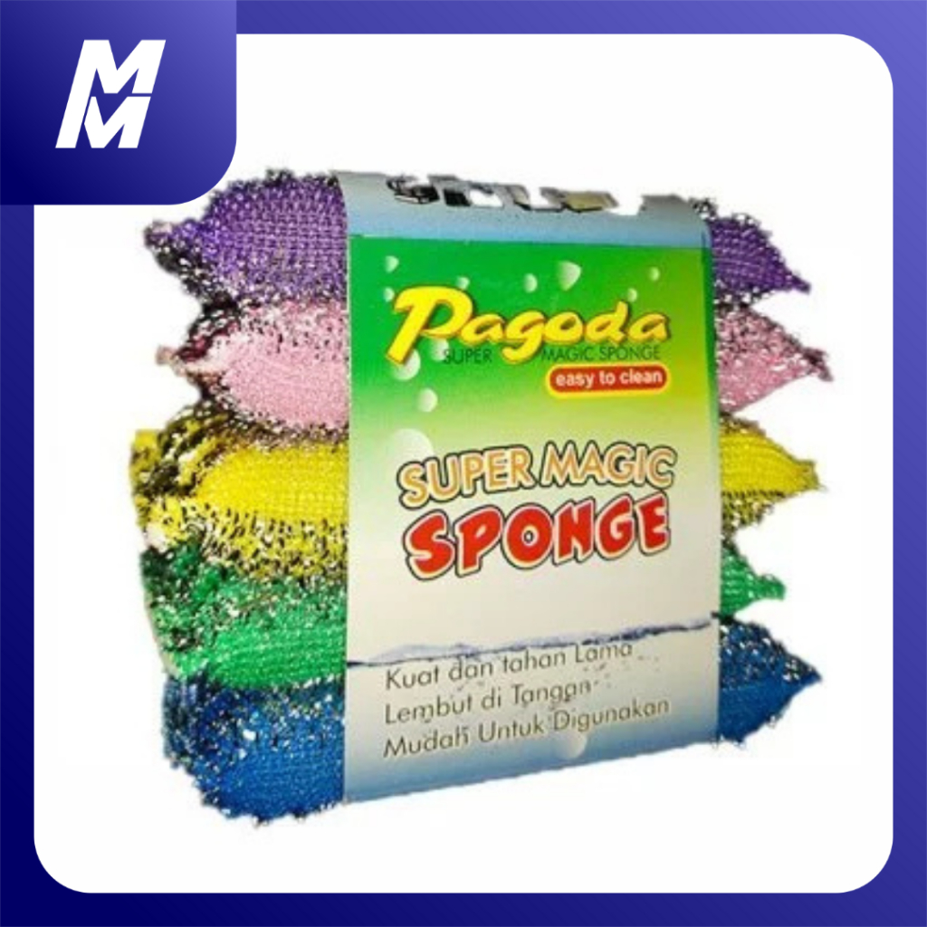 Jual Spon Cuci Piring Metal Sabut Pembersih Scouring Pad Pagoda Isi 5 ...