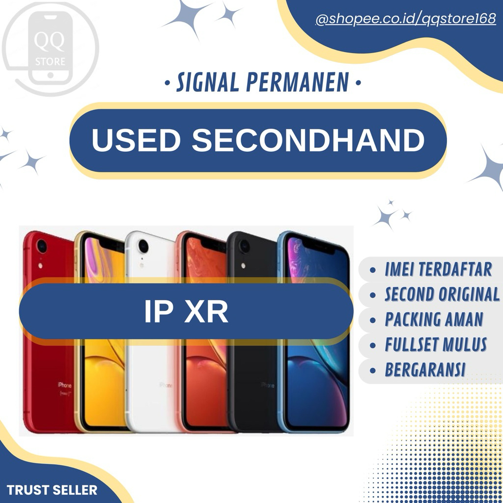 Jual Permanent IP XR BC 64GB/128GB/256GB Terdaftar | Shopee Indonesia