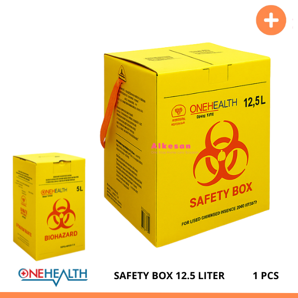 Jual Kardus Kotak Tempat Sampah Medis Biohazard OneHealth Safety Box ...
