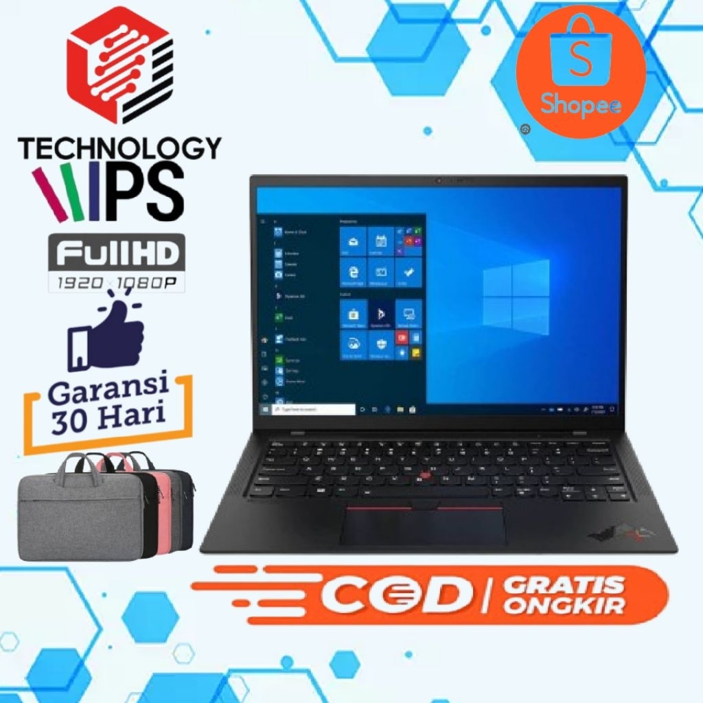 Jual Laptop Lenovo Thinkpad X1 Carbon Core i5 Gen 8 Ram 8GB SSD 512GB Mulus | Shopee Indonesia
