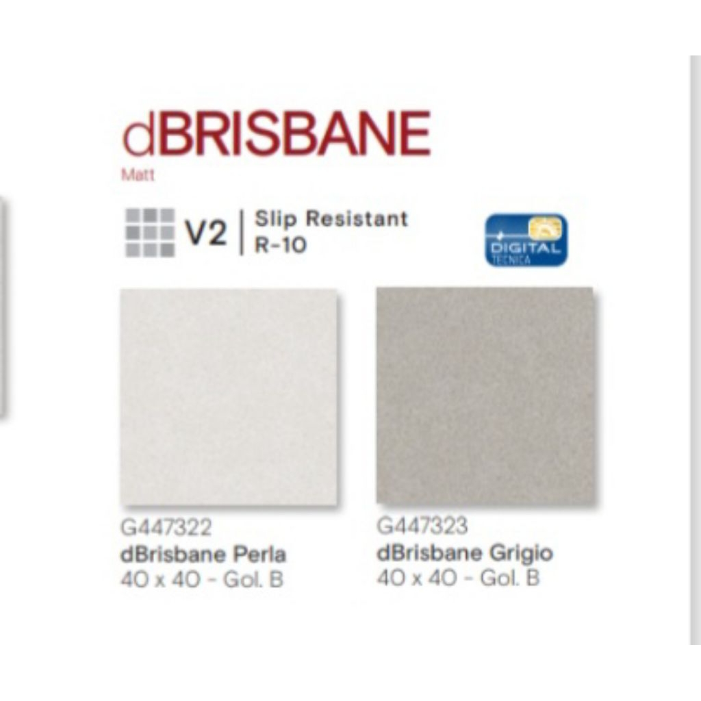 Jual KERAMIK MERK ROMAN TIPE dBRISBANE PERLA DAN GRIGIO UKURAN 40X40 ...