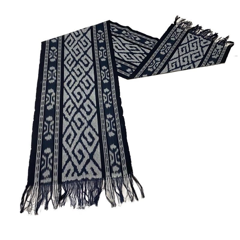 Jual Kain_Usang | Syal Tenun PARUKI HITAM | Kain Tenun Etnik | Tenun ...