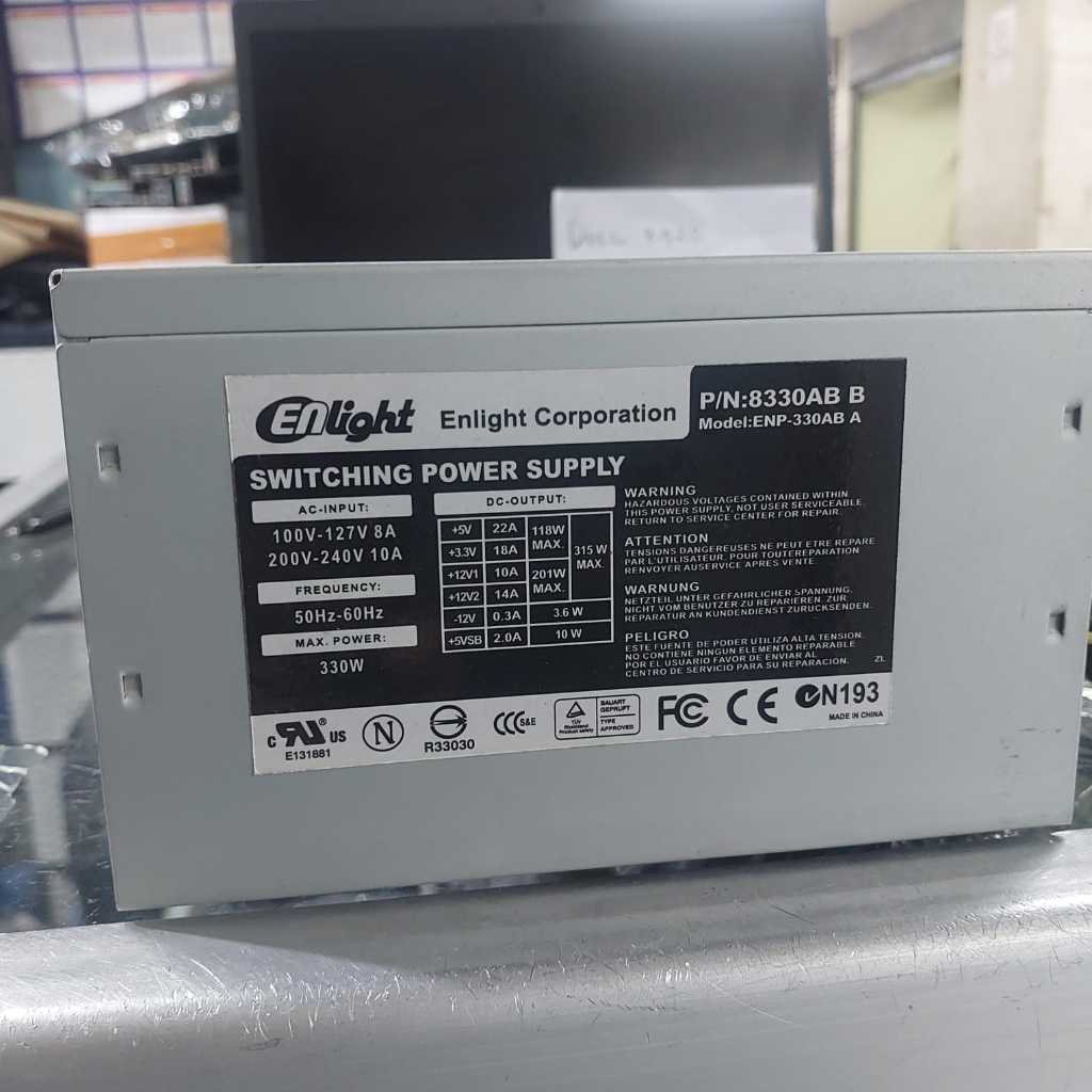 Jual power supply PC PSU enlight 330w murah | Shopee Indonesia