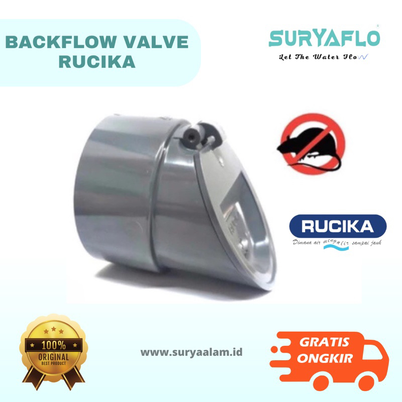 Jual BACKFLOW VALVE 4" RUCIKA | PENANGKAL TIKUS | Shopee Indonesia