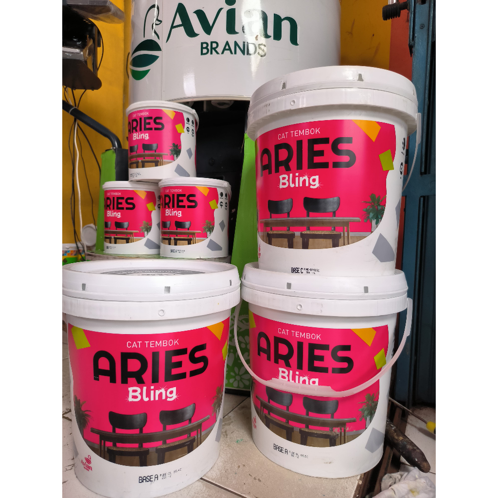 Jual Cat Tembok Interior Aries Bling Kemasan 18 Kg | Shopee Indonesia