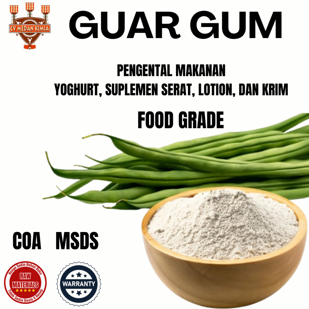 Jual Guar Gum Powder 100gr Original / Premium Guar Gum Food Grade ...