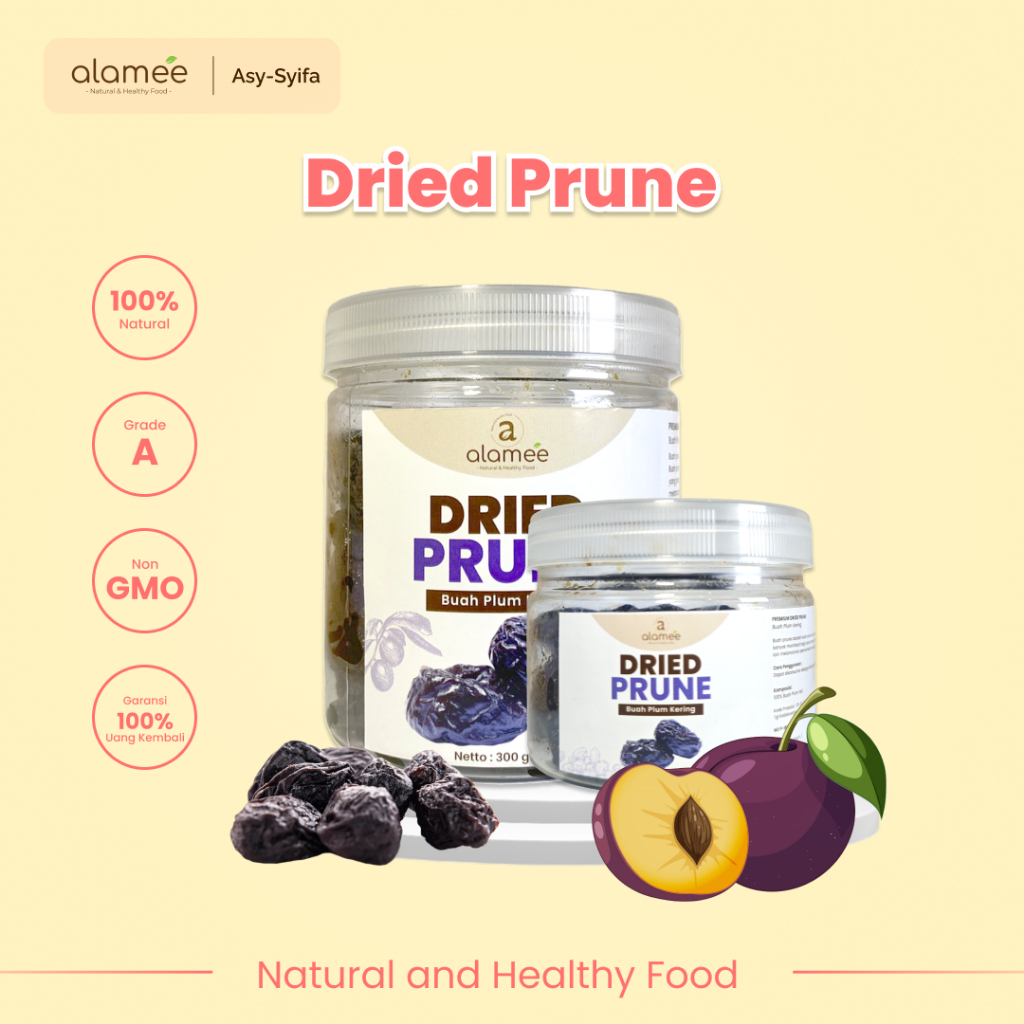 Jual ALAMEE Dried Prune Cemilan Buah Kering Sehat Buah Plum Kering ...