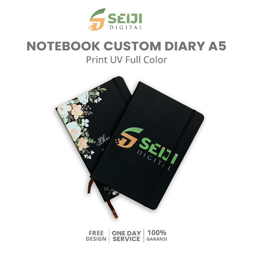Jual Alat Tulis Notebook Custom Diary A5 Cetak Uv Print Full Color ...