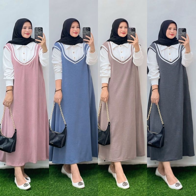 Jual MIDI KNIT KERAH GAMIS CANTIK DAN SIMPEL DAN ELEGAN BEST SELLER ...