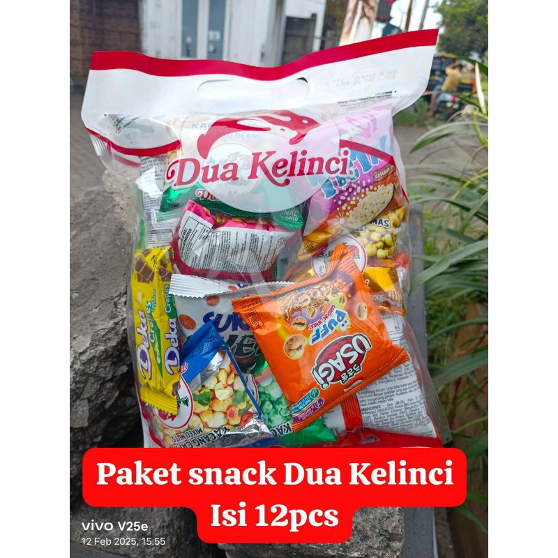 Jual Paket Aneka Snack Dua Kelinci Bag Isi 12 Pcs | Shopee Indonesia