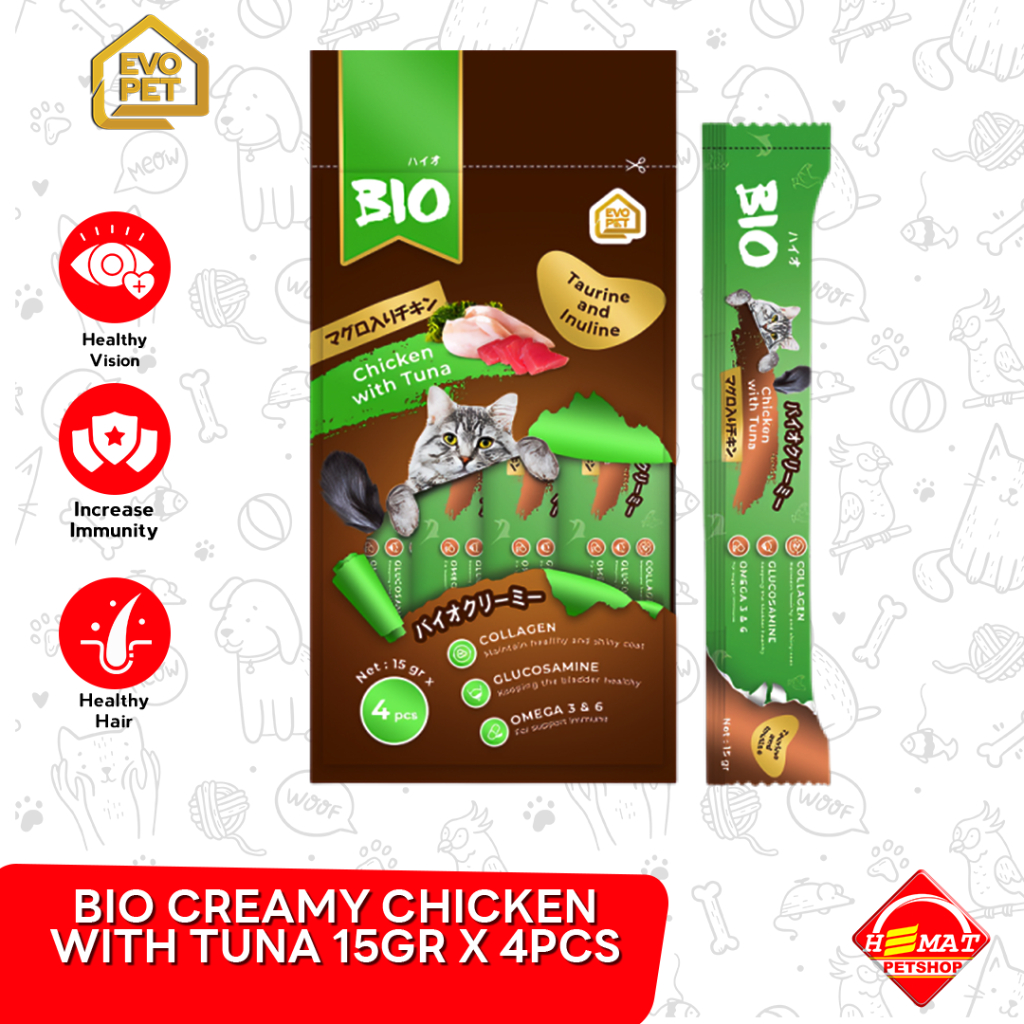 Jual Snack Kucing Bio Creamy Treats 60 Gr / Makanan Kucing Basah Bio ...