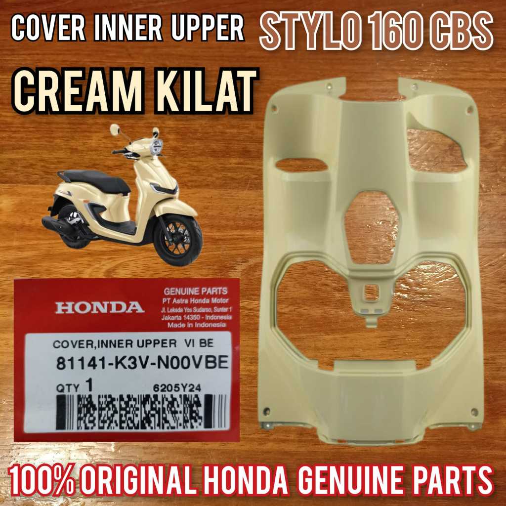 Jual STYLO 160 CBS COVER INNER UPPER CREAM KILAT 81141K3VN00VBE COVER ...