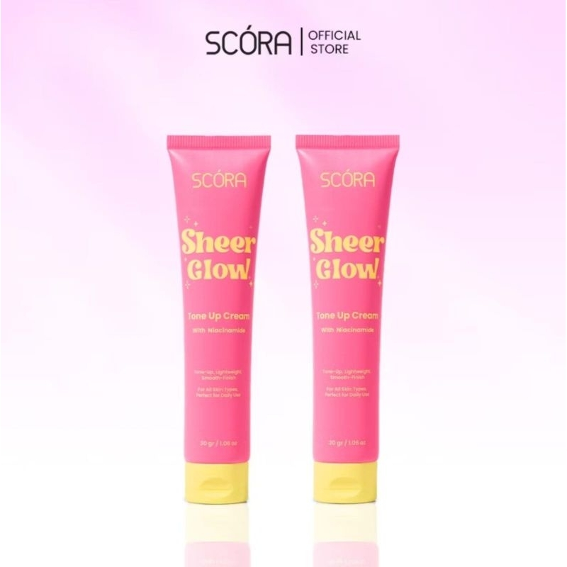 Jual [READY STOCK] SCORA Sheer Glow Tone Up Cream 30 gr | Shopee Indonesia