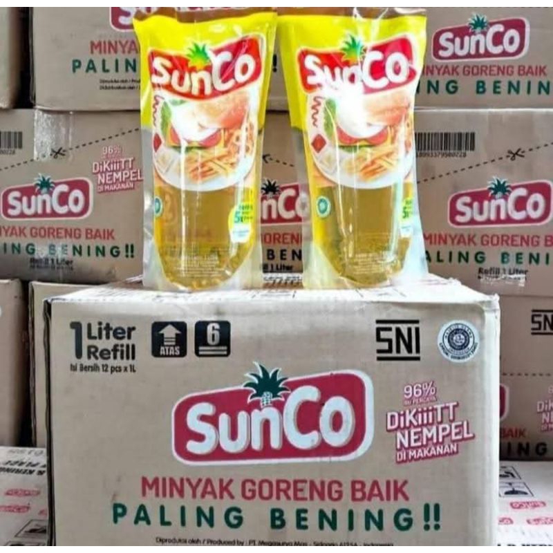 Jual Minyak goreng Sunco kemasan 1L per dus isi 12pcs | Shopee Indonesia