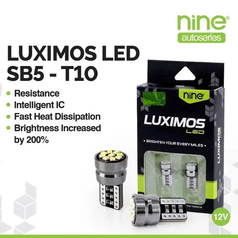 Jual LUMINOS NINE Lampu Led T10 Speedometer Lampu Plat Nomor Senja Sen ...