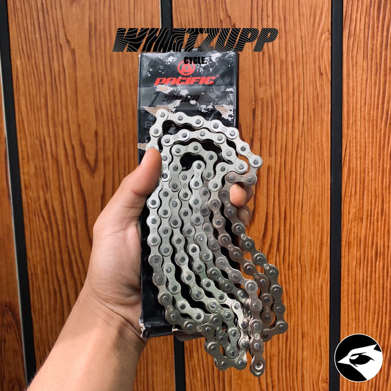 Jual (WHATZUPP CYCLE) Rantai Sepeda Pacific Chrome Single 1 Speed BMX Fixie Mini Velo | Shopee ...