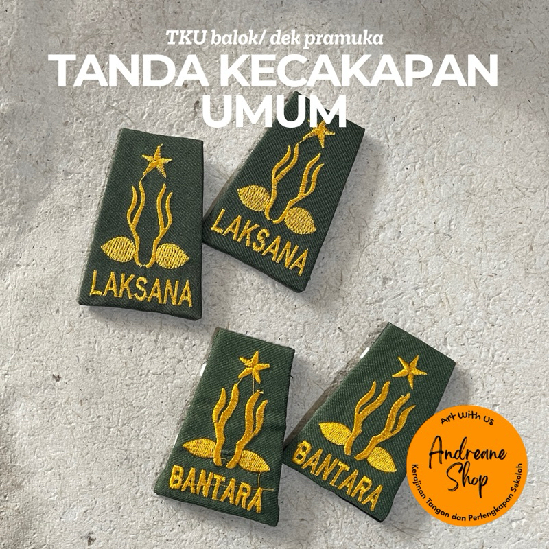 Jual Tanda Kecakapan Umum (TKU) Balok Dek Pramuka Pandega Penegak ...