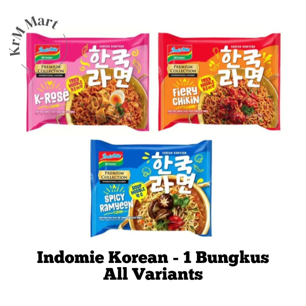 Jual Indomie Korean All Varian Fiery Chikin Spicy Ramyeon K-Rose 1 bungkus premium collection ...