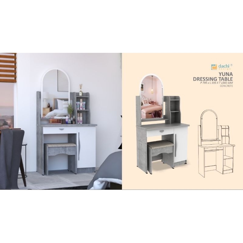 Jual Dachi yuna meja rias /Meja make up /dressing table | Shopee Indonesia