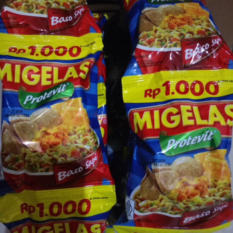 Jual Migelas Baso Sapi Rencengan Isi 15 Pcs Mie Seduh Migelas Instant ...