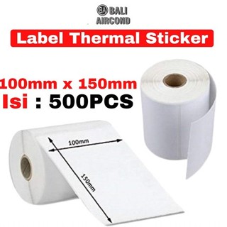 Jual Kertas Thermal 100 x 150 Isi 500 Printer Barcode Kertas Stiker ...