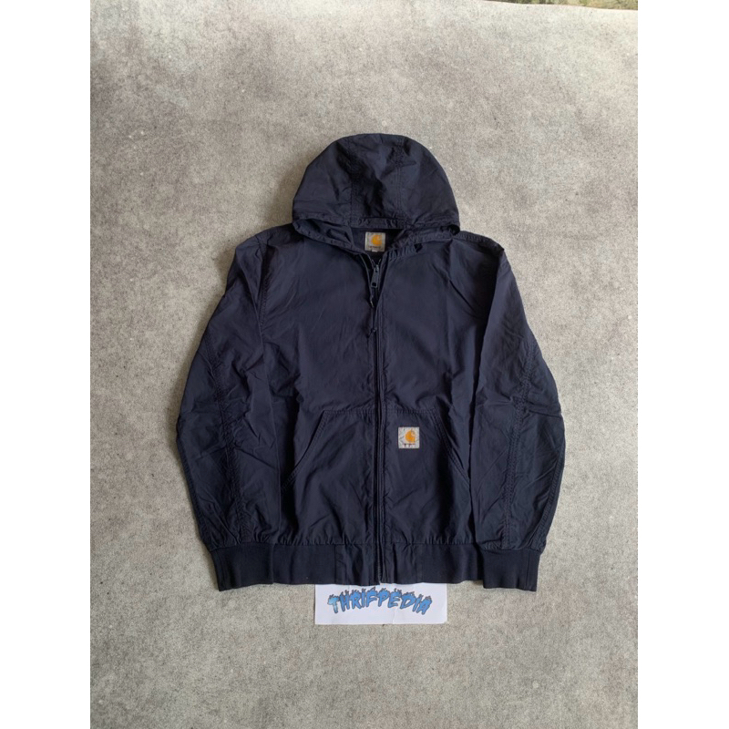 Jual Carhartt wip active jacket nylon navy Unlined Y2K | Shopee Indonesia