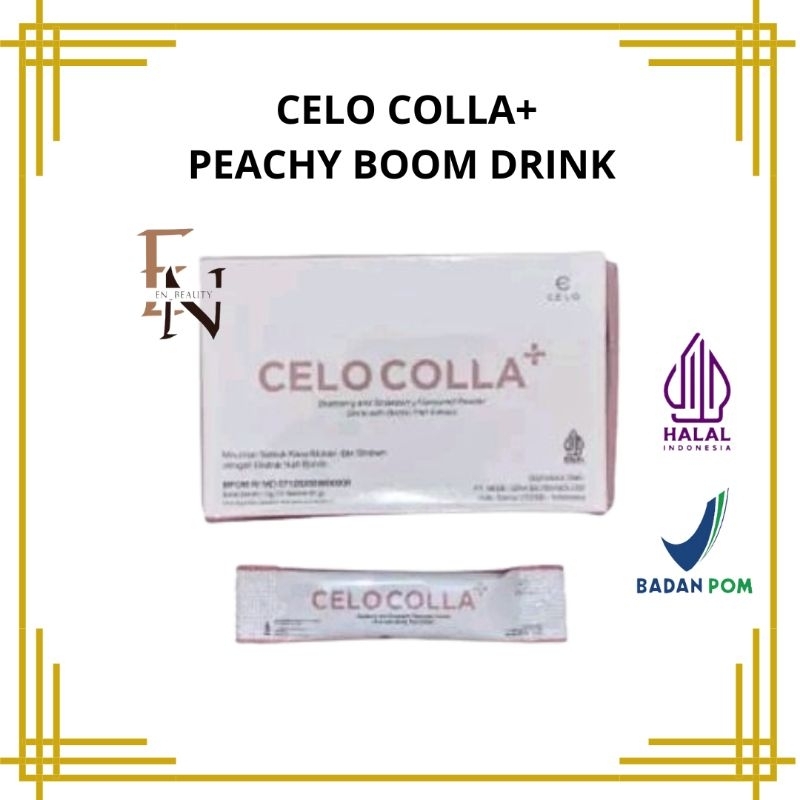 Jual CELO COLLA+ PEACHY BOOM POWDER DRINK (10 SACHET) | Shopee Indonesia