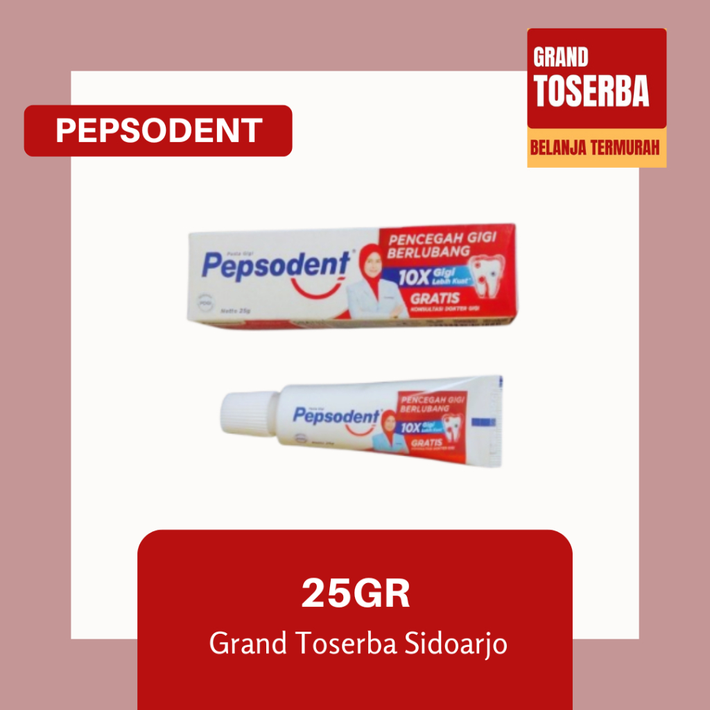 Jual PEPSODENT TOOTHPASTE KEMASAN 25GR/ PASTA GIGI 25GR | Shopee Indonesia