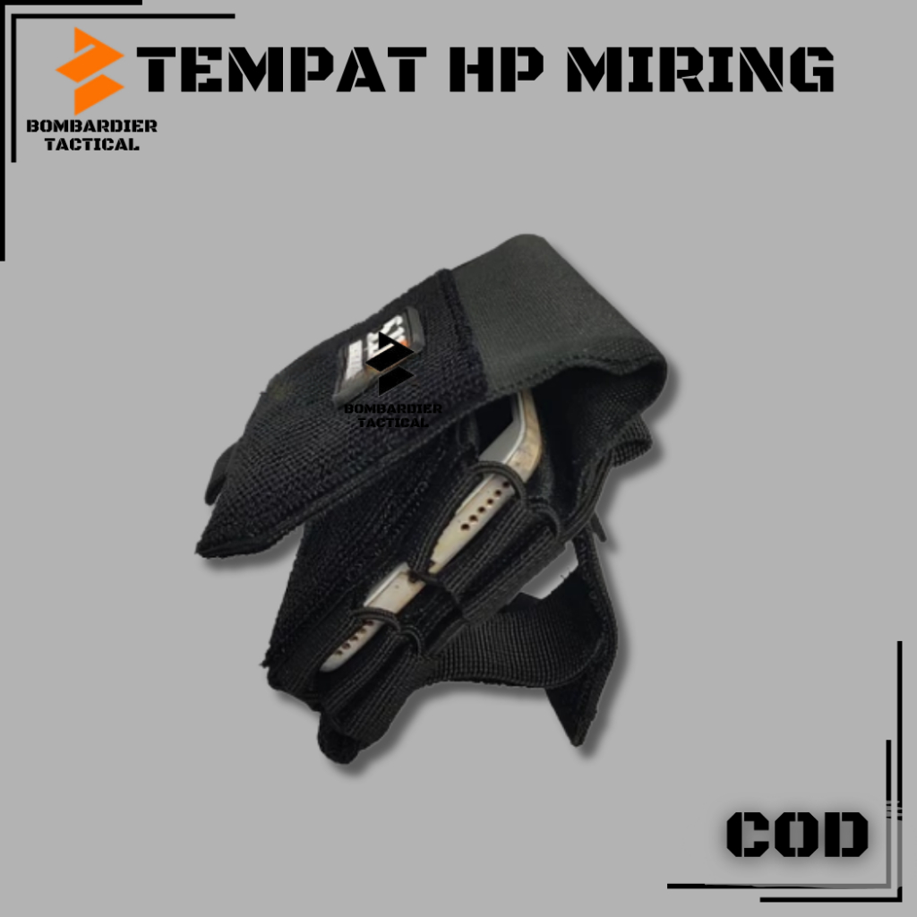 Jual PROMO!! Pouch HP Double Tactical sarung hp V2 Sarung HP Miring COD ...