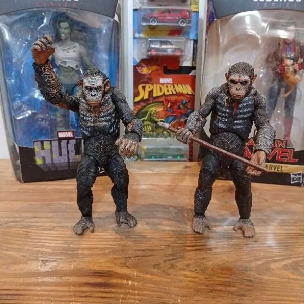 Jual Neca Dawn of the planet of the apes Koba and Caesar | Shopee Indonesia