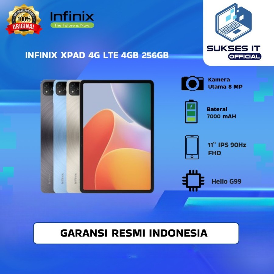 Jual Infinix XPAD 4G LTE 11.0 inch 256GB 4GB RAM Garansi Resmi ...