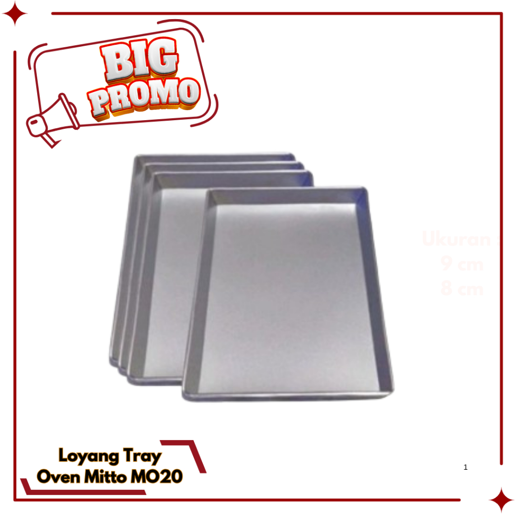 Jual loyang tray oven mito MO20 loyang oven listrik kapasitas 12 liter ...