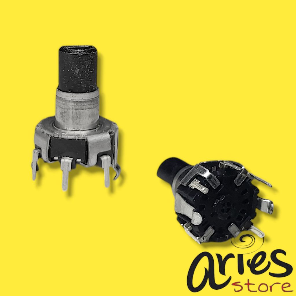 Jual POTENSIO ROTARY ENCODER 5 PIN PLUS PUSH ON ALPS | Shopee Indonesia