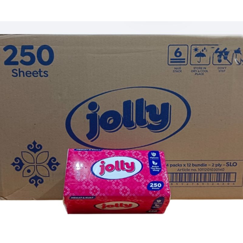 Jual Jolly Tissue 250 sheets 1 dus | Shopee Indonesia