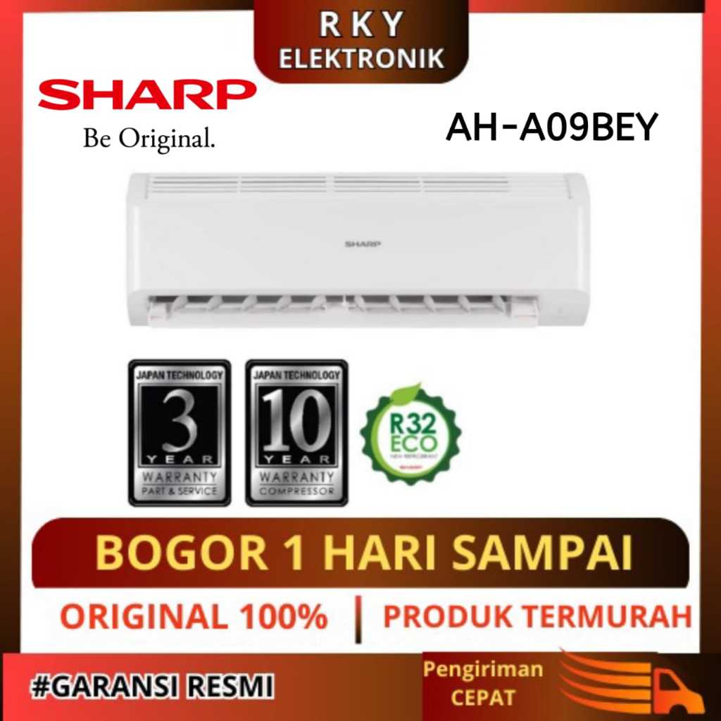 Jual AC Sharp AH 9 BEY 9BEY 1 PK 1PK GARUDA SERIES UNIT ONLY | Shopee ...