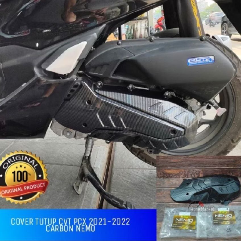 Jual COVER TUTUP CVT PCX 160 / ADV 160 2021 2022 2023 2024 CARBON NEMO ...