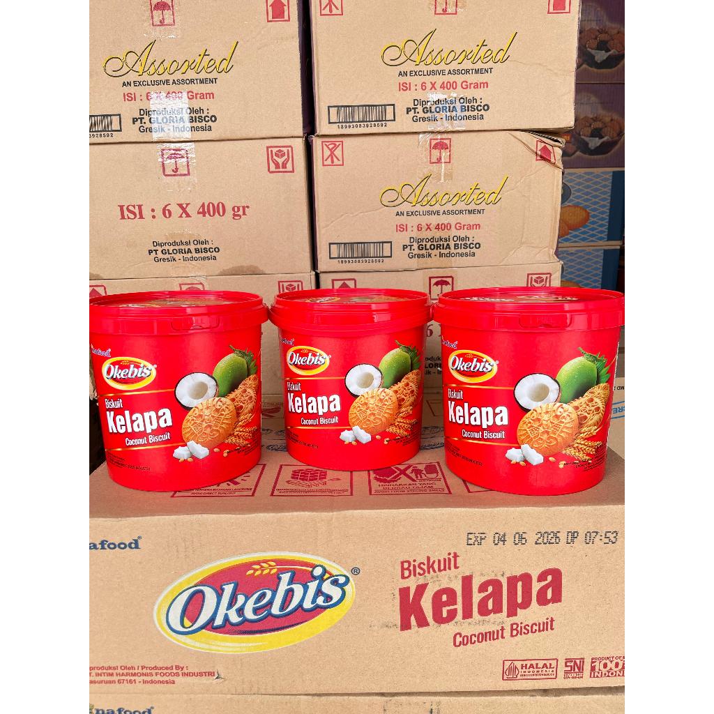 Jual okebis kelapa jar 300 gram 1 dus isi 6 ember | Shopee Indonesia