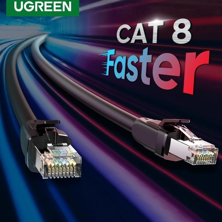 Jual UGREEN Kabel Ethernet Kabel LAN RJ45 Cat.8 Gigabit Ethernet 2m 5m ...