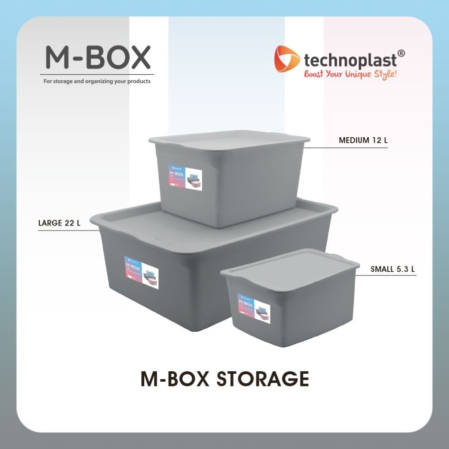 Jual Box Penyimpanan Serbaguna MBOX uk S - L Dengan Tutup Merk ...