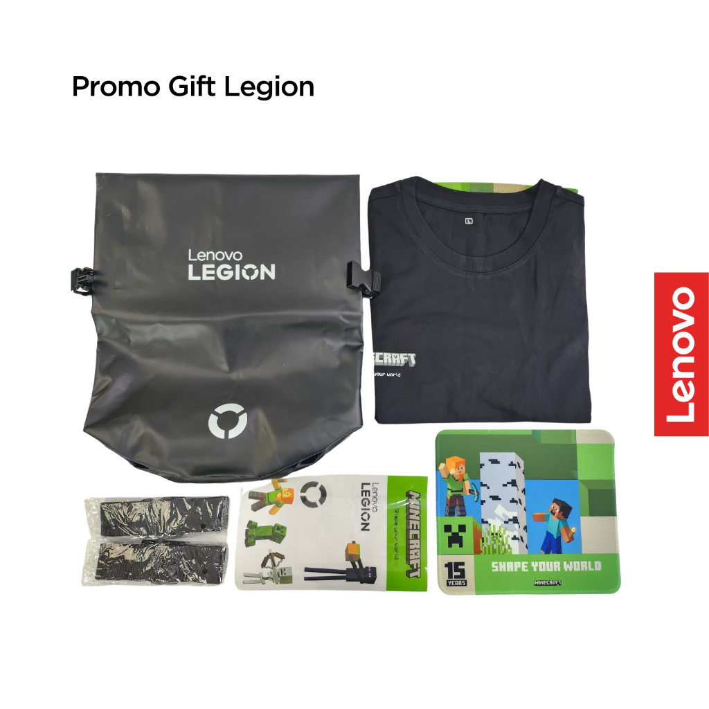 Jual Gift Set Tas Lenovo Legion Minecraft Hitam | Shopee Indonesia