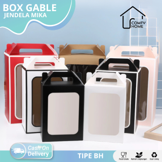 Jual Paperbag Motif Tebal Ukuran Besar / Box Gable Jendela Mika / Kotak ...