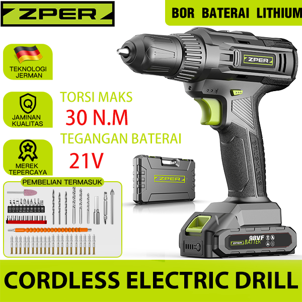 Jual ZPER Cuci Gudang Murah Portable Bor Cordless 3 in 1 Impact Mesin ...